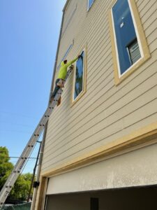 Exterior Windows Cleaning Townhome Complex in Dallas, TX
